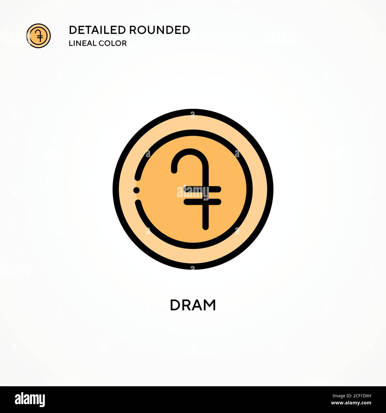 Dram vector icon. Modern vector illustration concepts. Easy to edit and ...