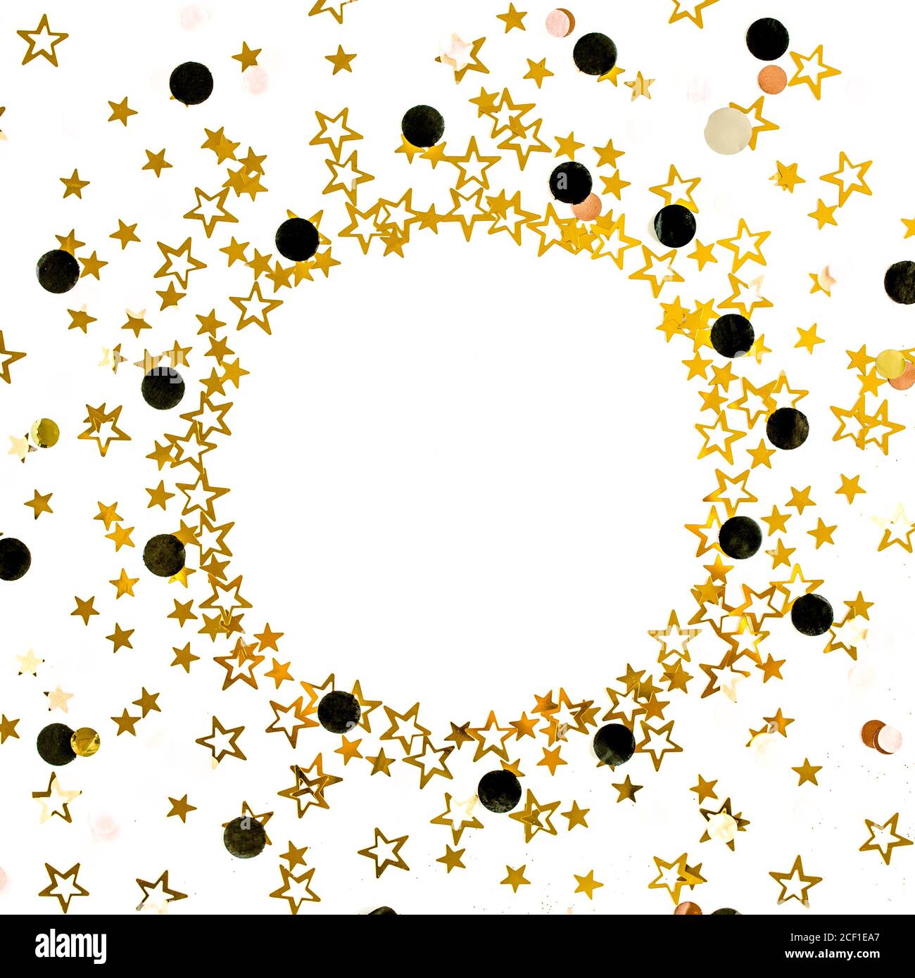 New Year Confetti Border