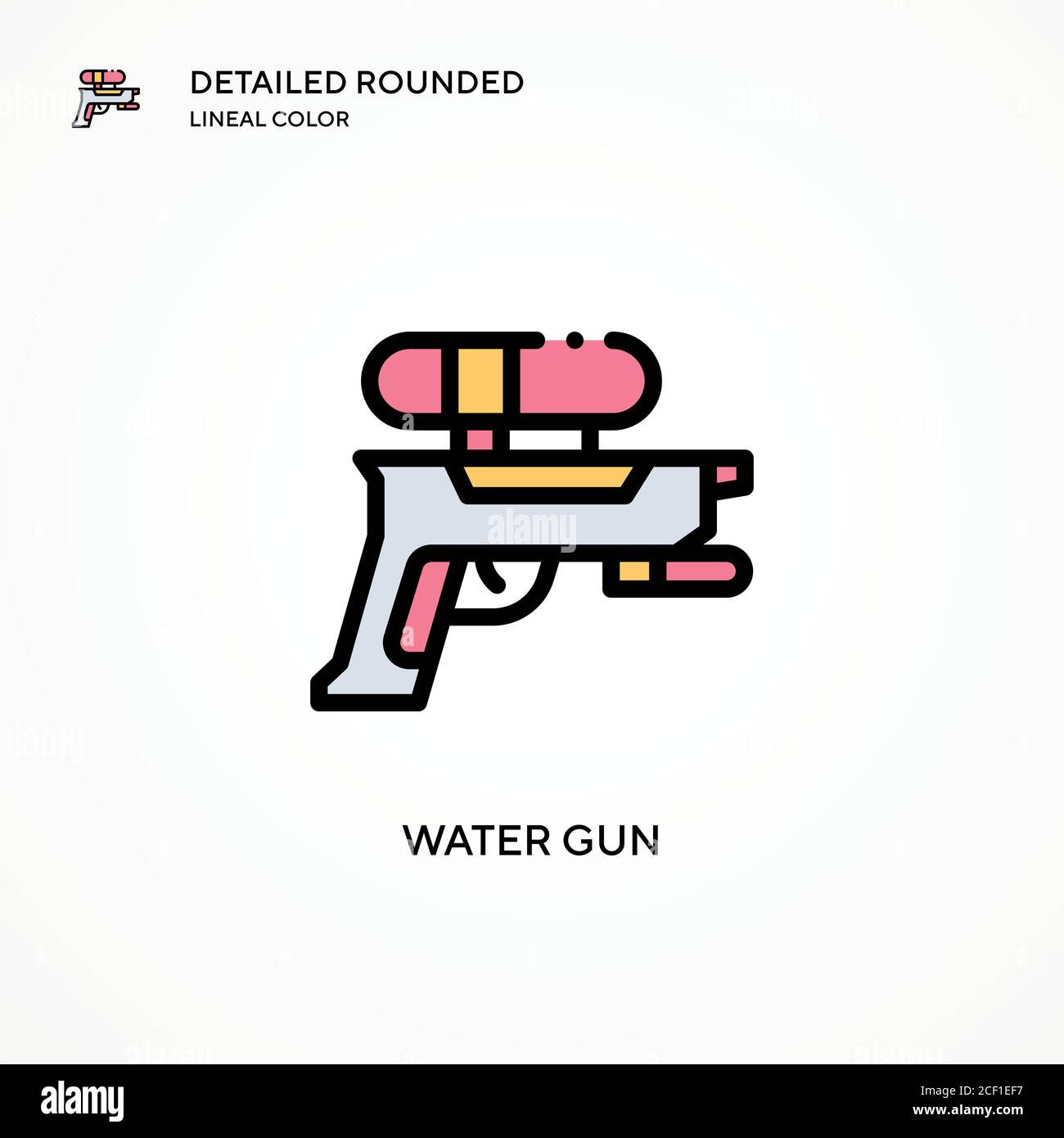 Water gun vector icon. Modern vector illustration concepts. Easy to ...