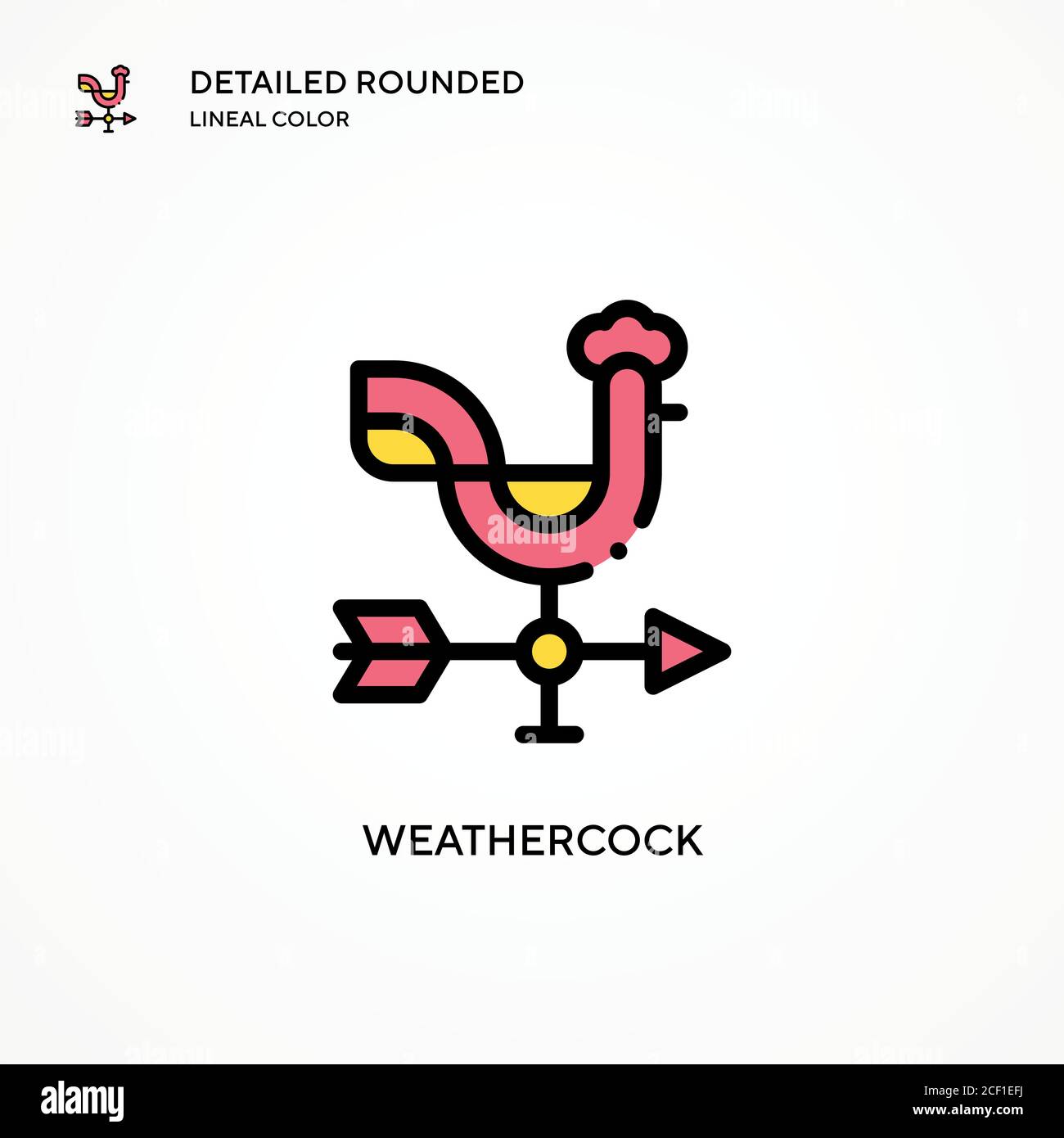 Weathercock vector icon. Modern vector illustration concepts. Easy to ...