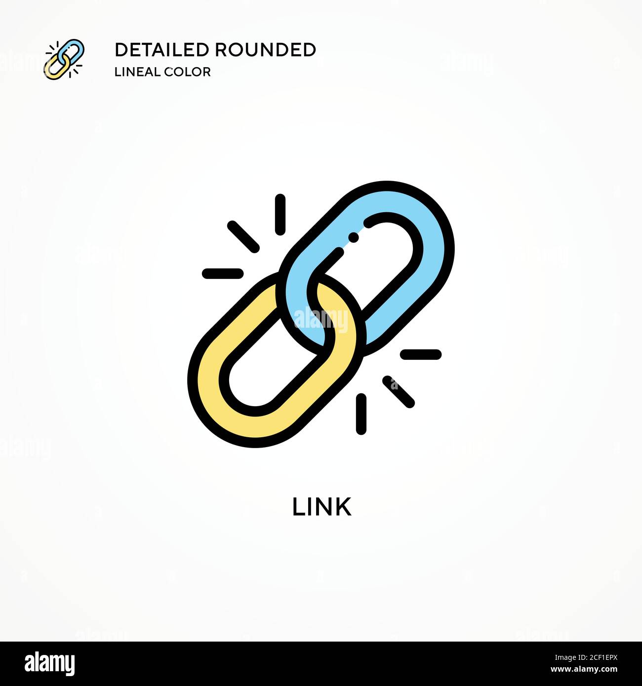Link vector icon. Modern vector illustration concepts. Easy to edit and ...