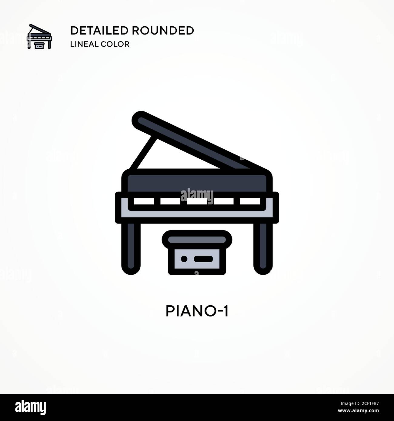 Piano practice Stock Vector Images - Alamy