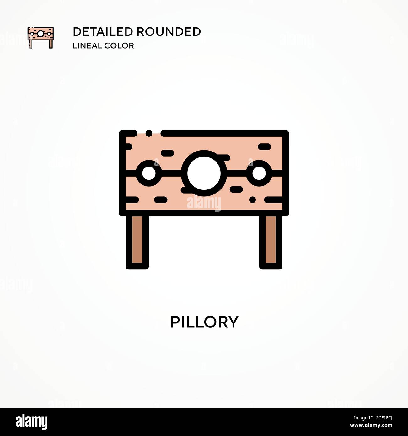 Medieval pillory Stock Vector Images - Alamy