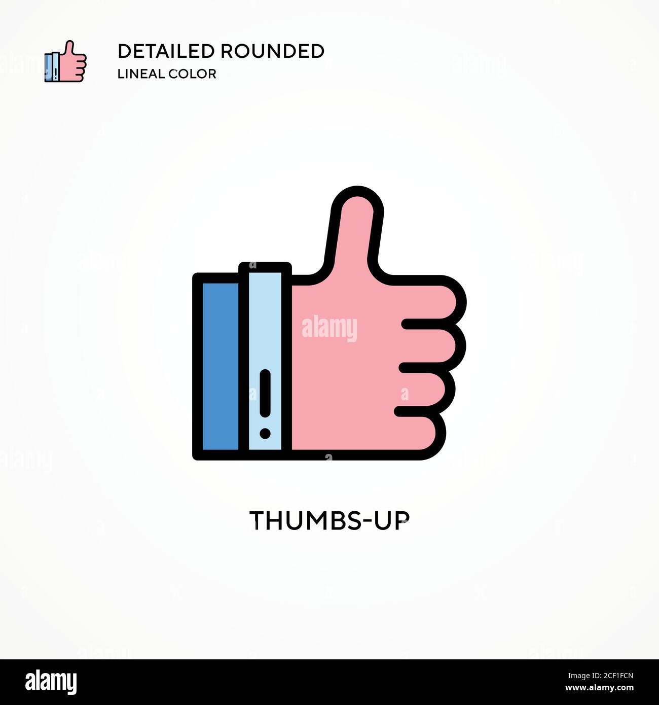 Thumbs-up vector icon. Modern vector illustration concepts. Easy to ...