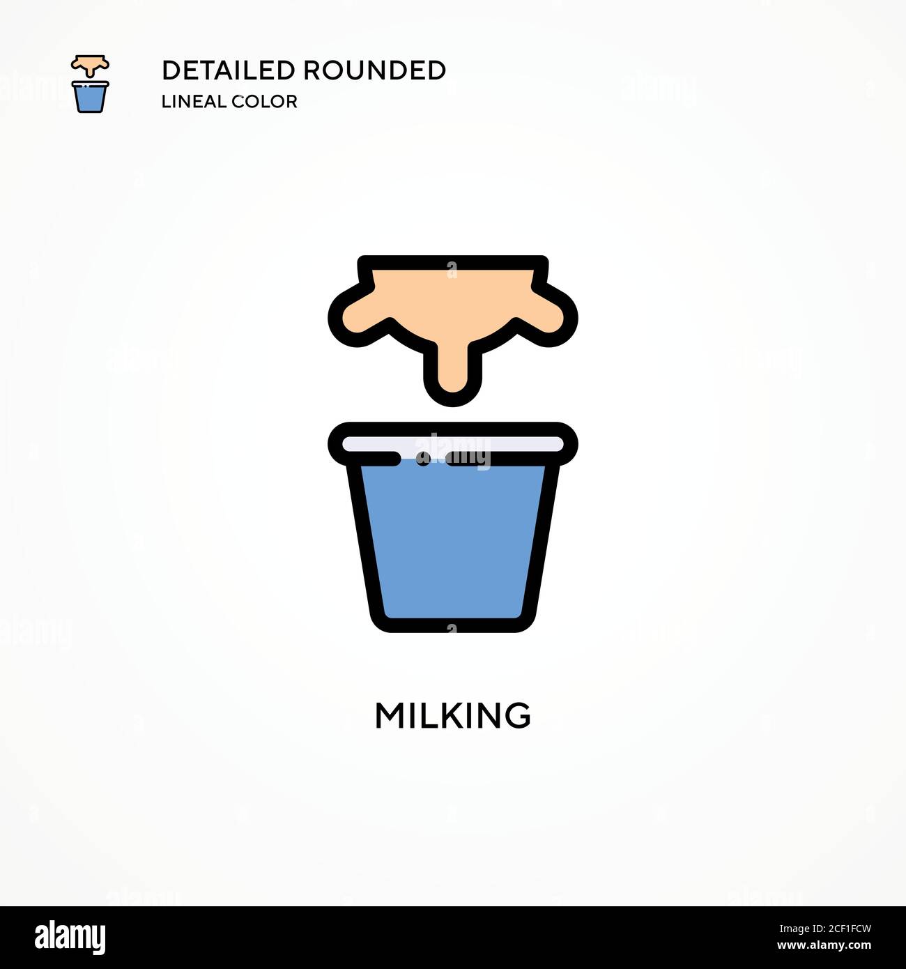 Milking vector icon. Modern vector illustration concepts. Easy to edit ...