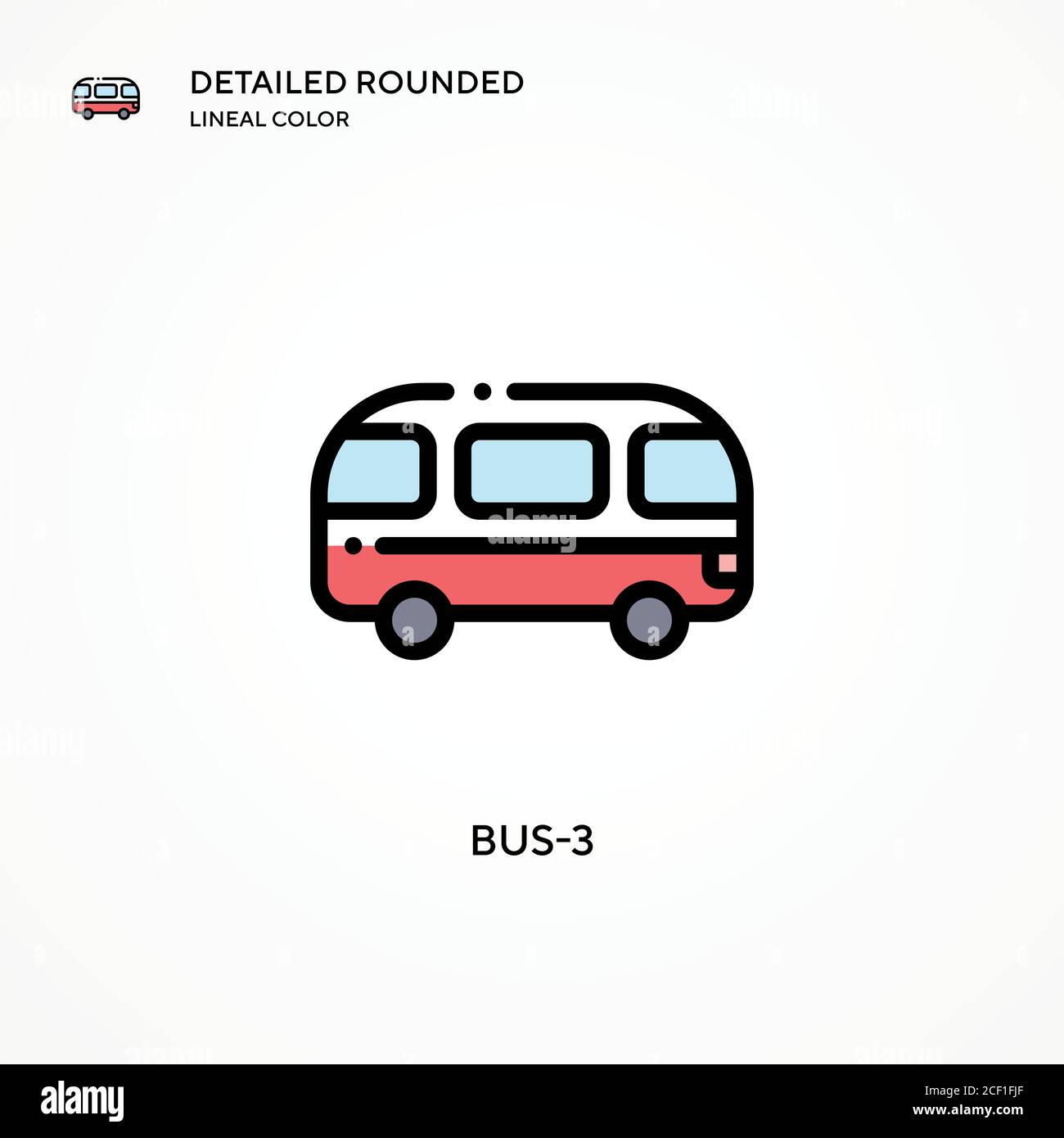 Bus-3 vector icon. Modern vector illustration concepts. Easy to edit ...