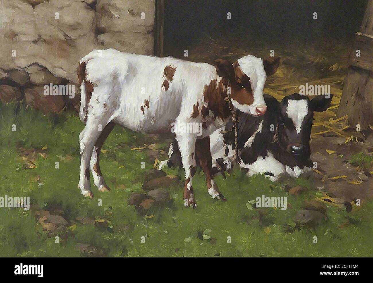 Gauld David - Repose - British School - 19th Century Stock Photo - Alamy