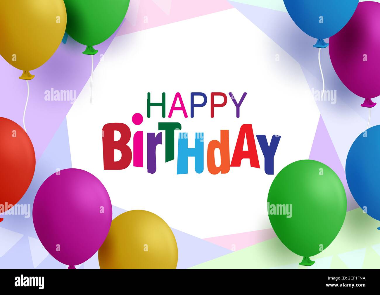 Festive balloon in empty Stock Vector Images - Alamy