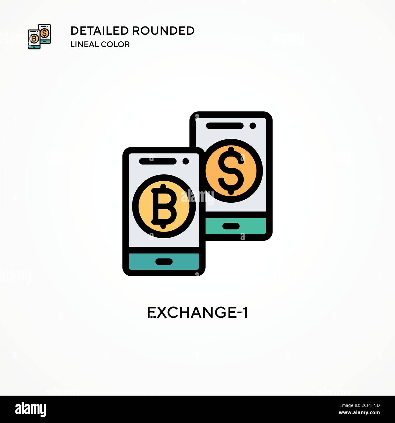 Exchange-1 vector icon. Modern vector illustration concepts. Easy to ...