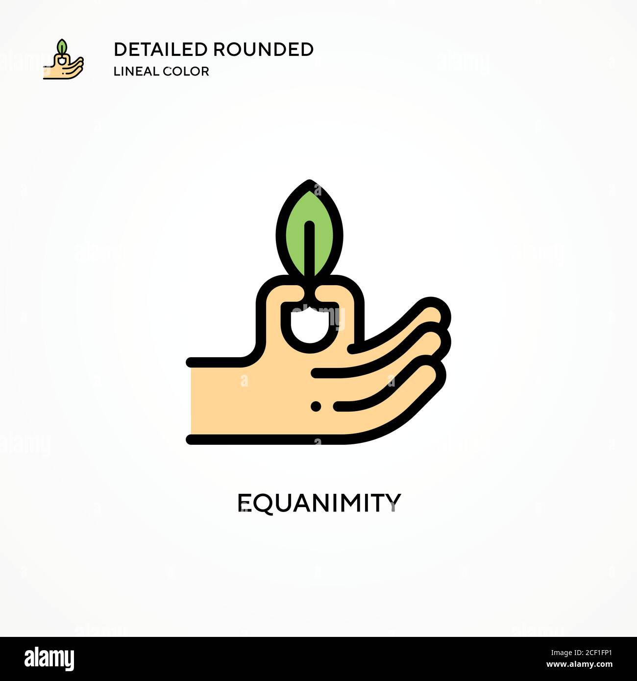 Equanimity vector icon. Modern vector illustration concepts. Easy to ...