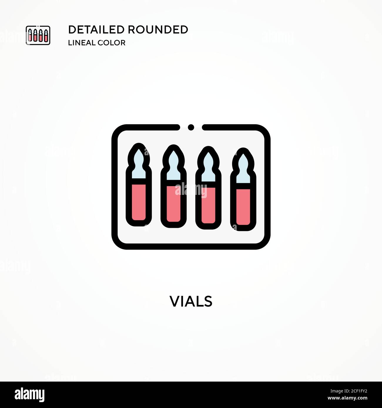 Vials vector icon. Modern vector illustration concepts. Easy to edit ...