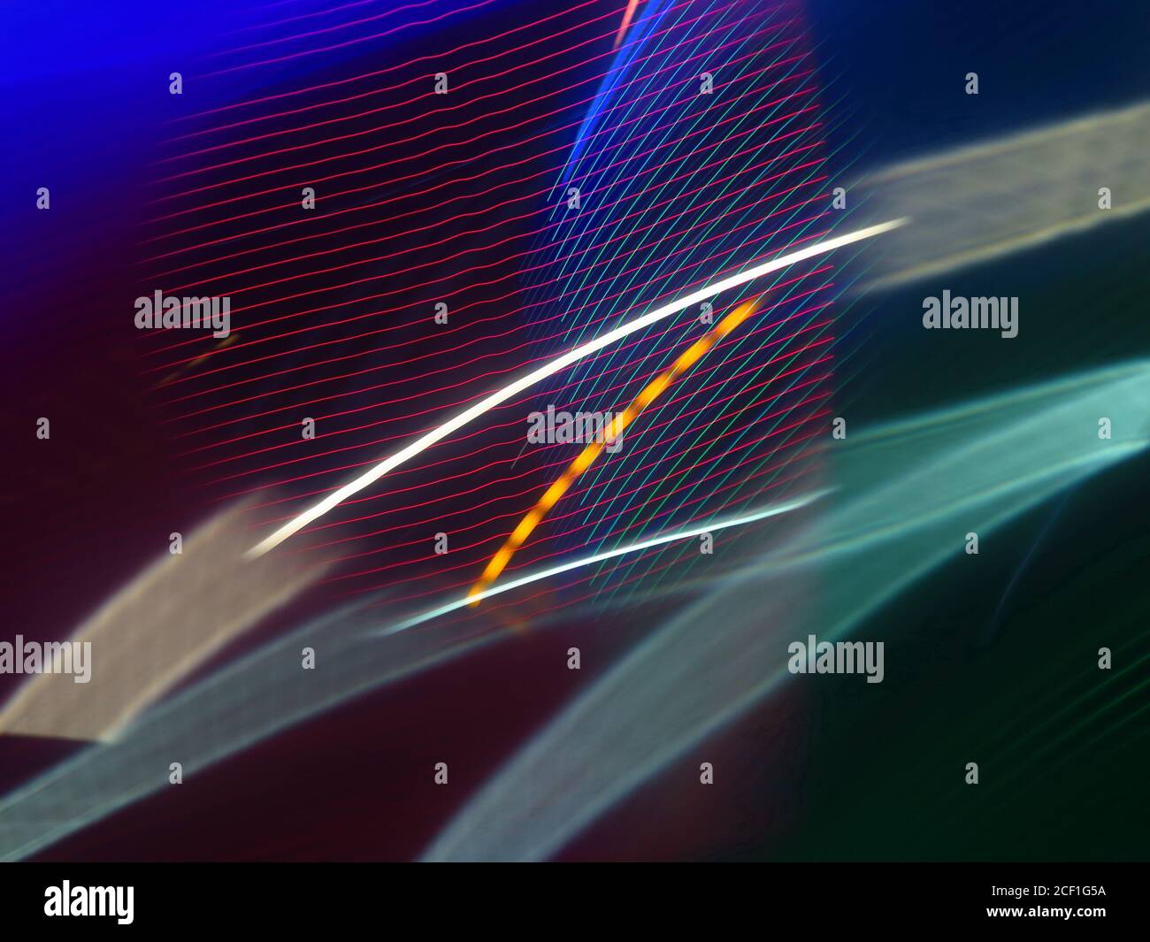 Illustration of light trails as multi-dimensional lighting - perfect ...