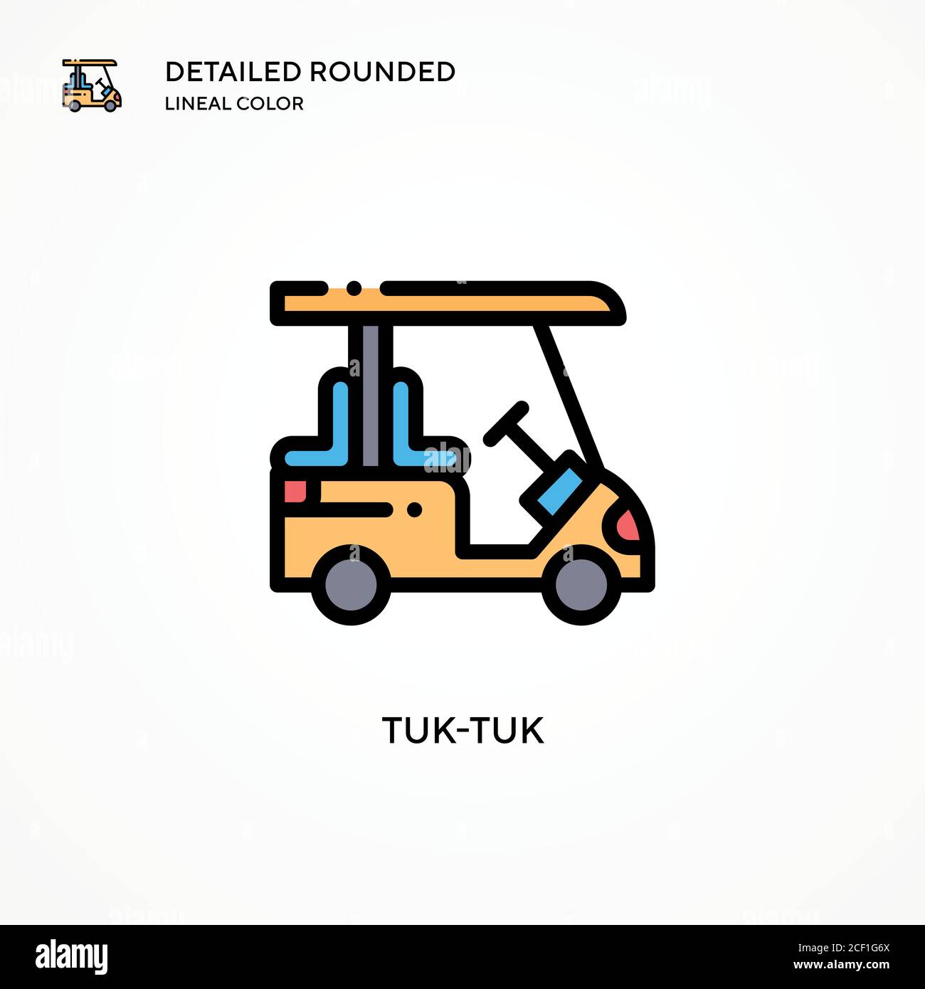 Tuk-tuk vector icon. Modern vector illustration concepts. Easy to edit ...