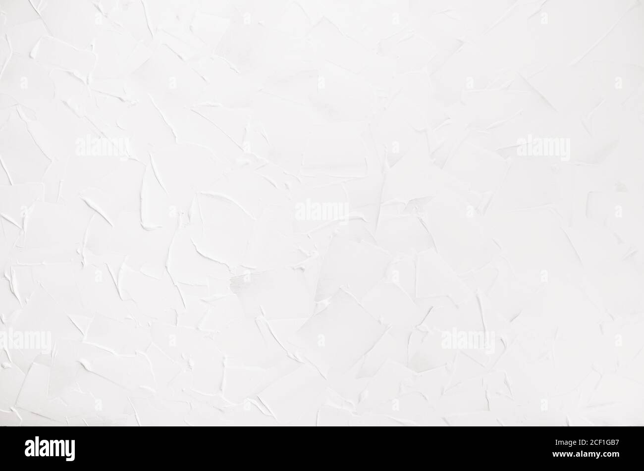 White plaster surface with mess smears as modern simple texture ...