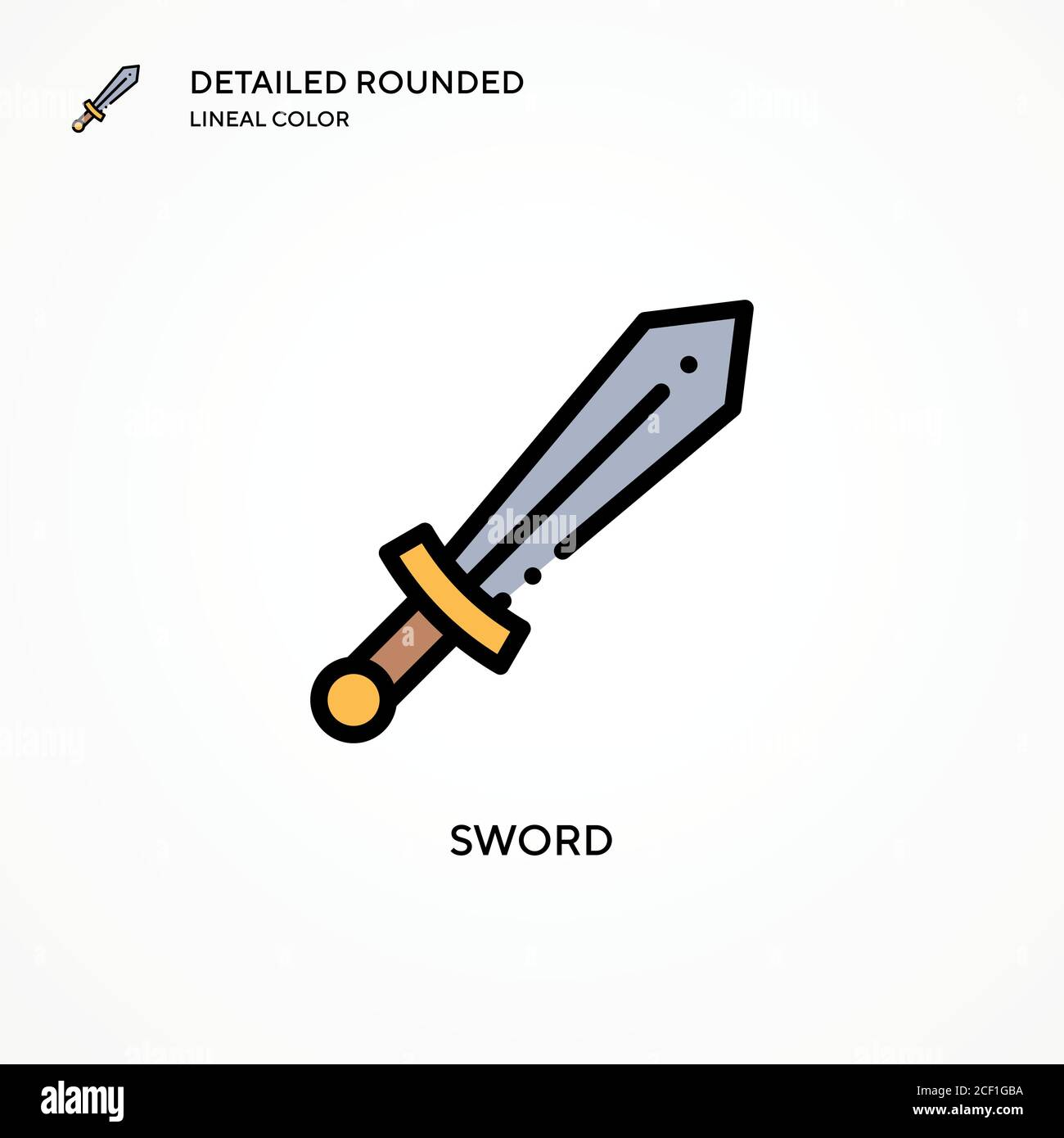 Icono De Espada Vector Icono Del Vector De La Espada Ilustración Del