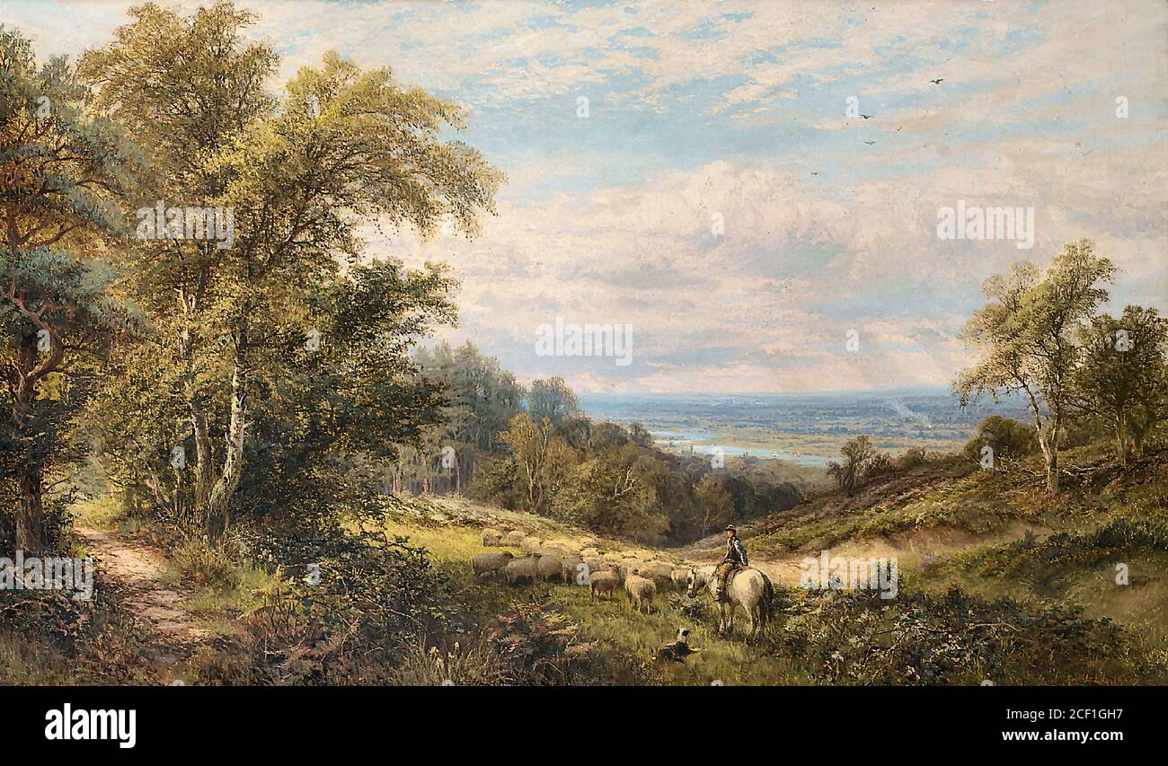 Glendening II Alfred - a View of Bostall Heath with a View of the ...