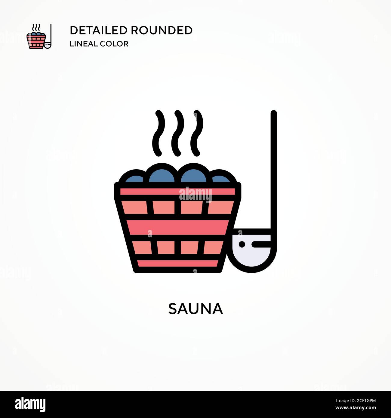 Sauna vector icon. Modern vector illustration concepts. Easy to edit ...