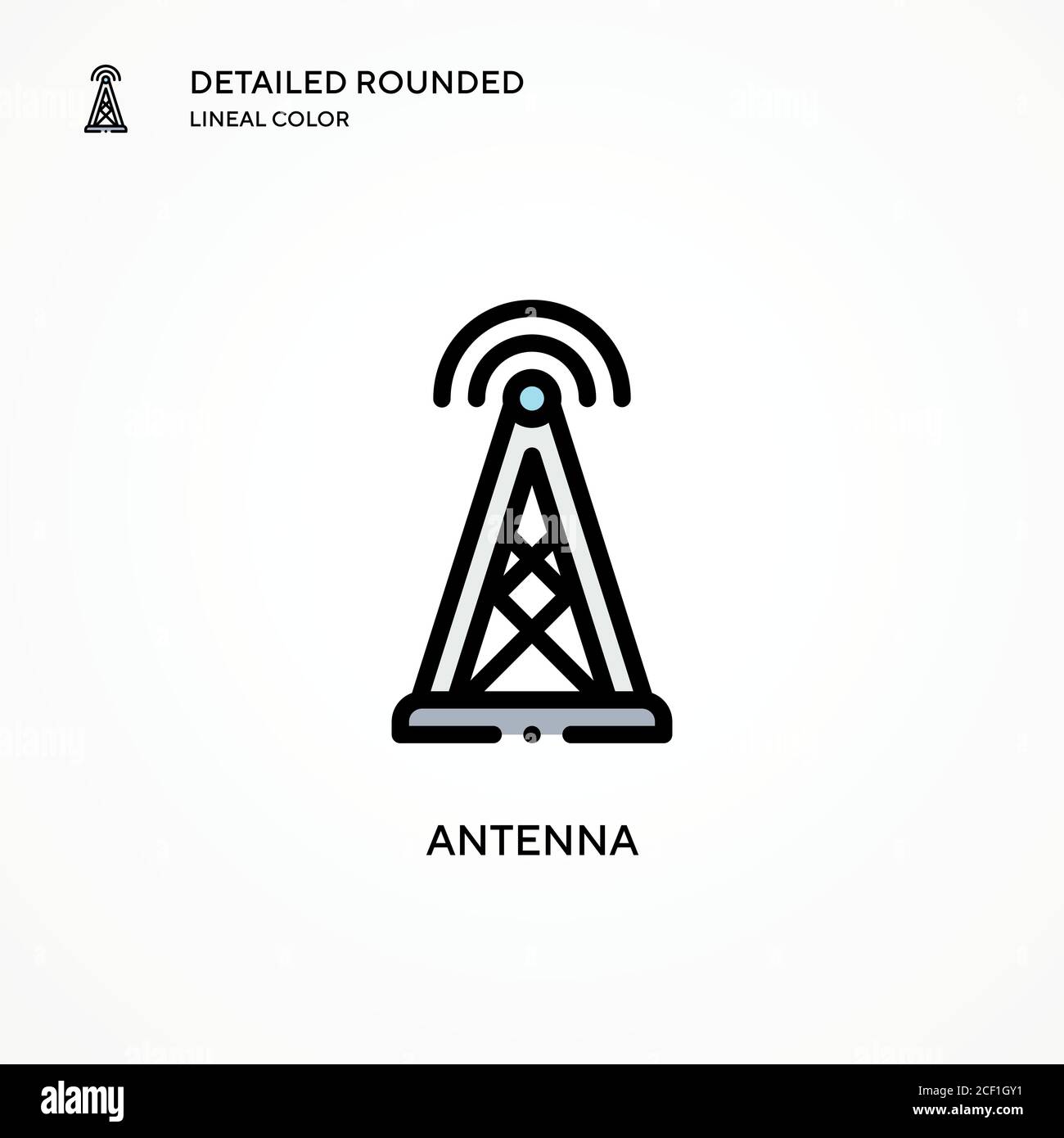 Antenna vector icon. Modern vector illustration concepts. Easy to edit ...