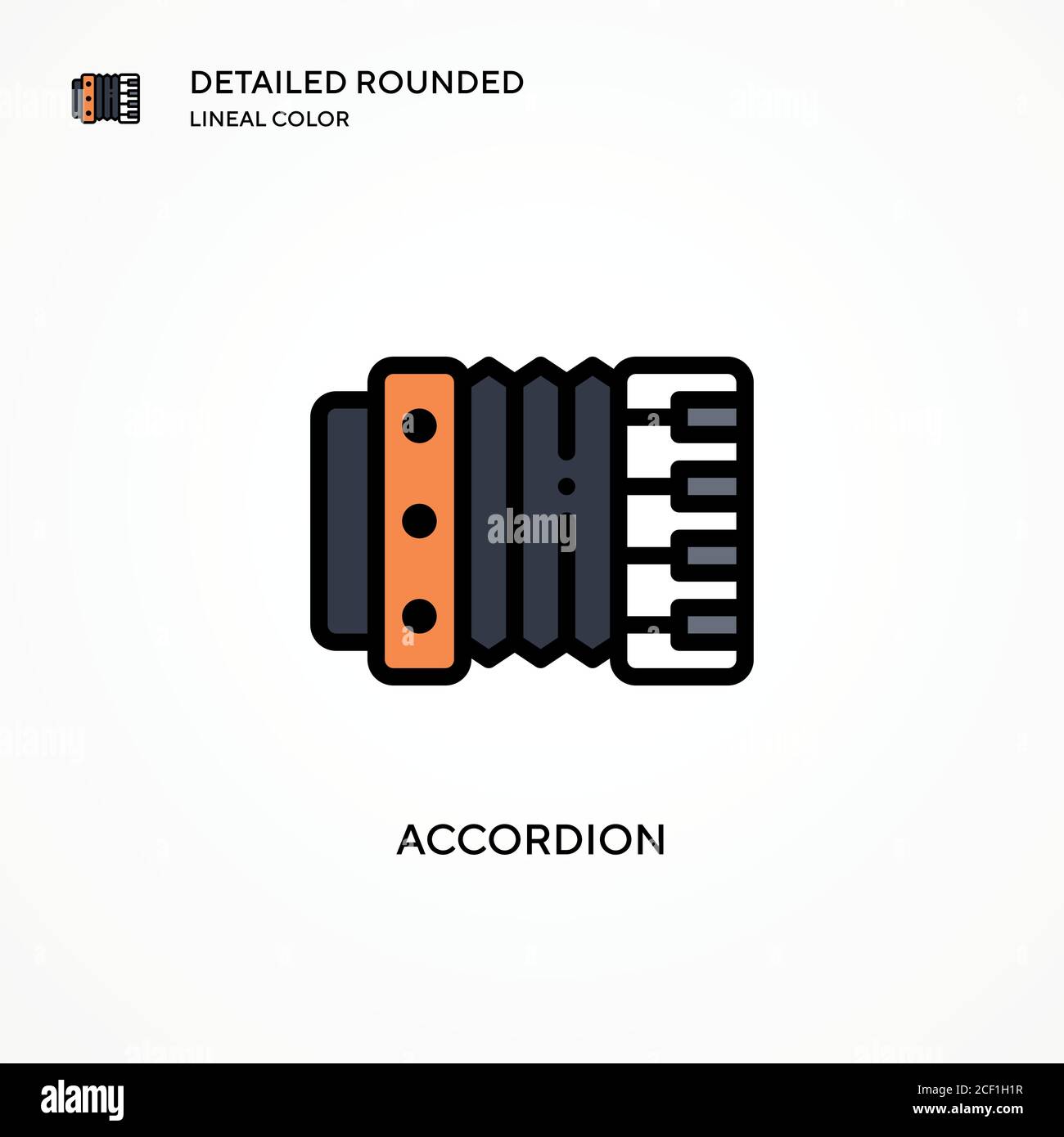 Accordion vector icon. Modern vector illustration concepts. Easy to ...