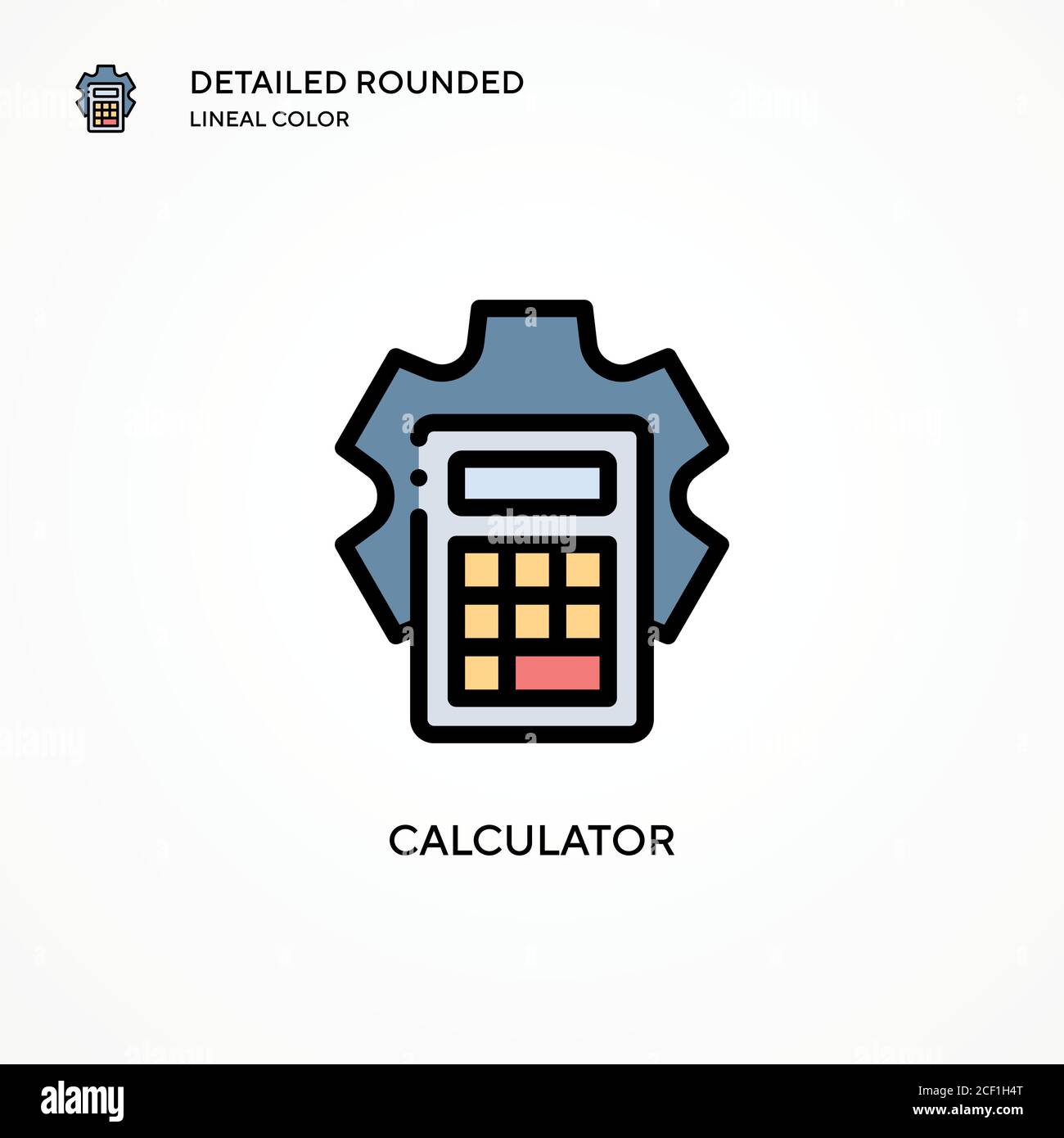 Calculator vector icon. Modern vector illustration concepts. Easy to ...