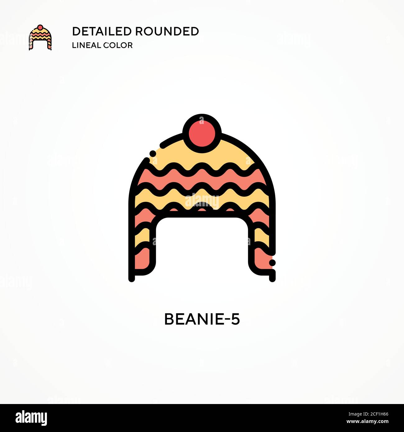 Beanie-5 vector icon. Modern vector illustration concepts. Easy to edit ...