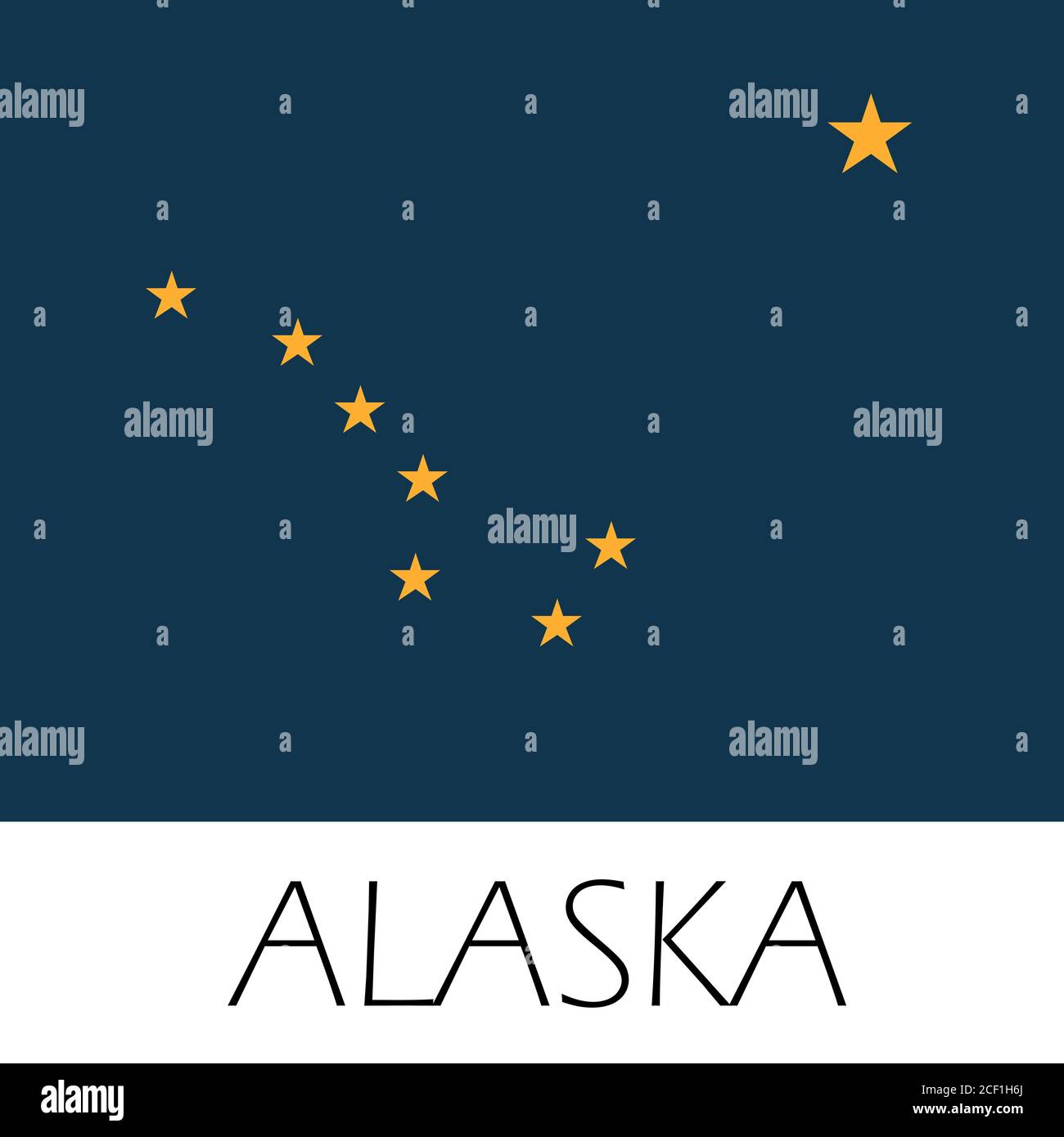 Alaska State Flag flat style Stock Vector Image & Art - Alamy