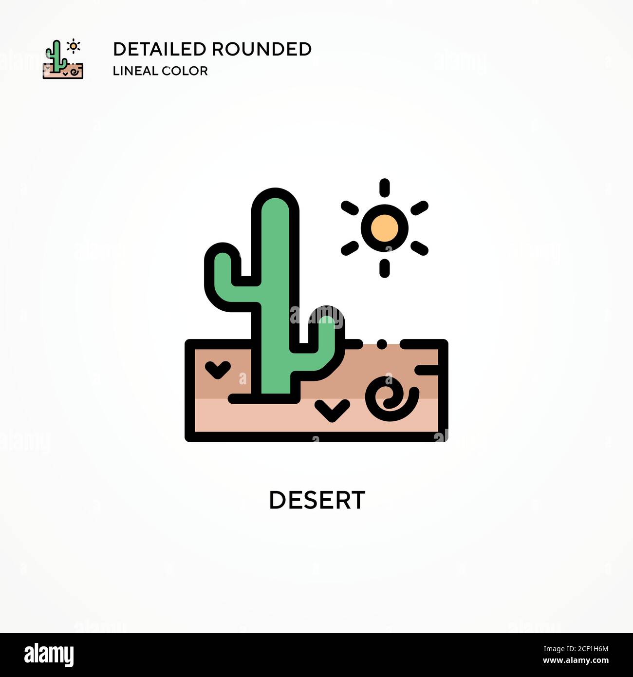 Desert vector icon. Modern vector illustration concepts. Easy to edit ...