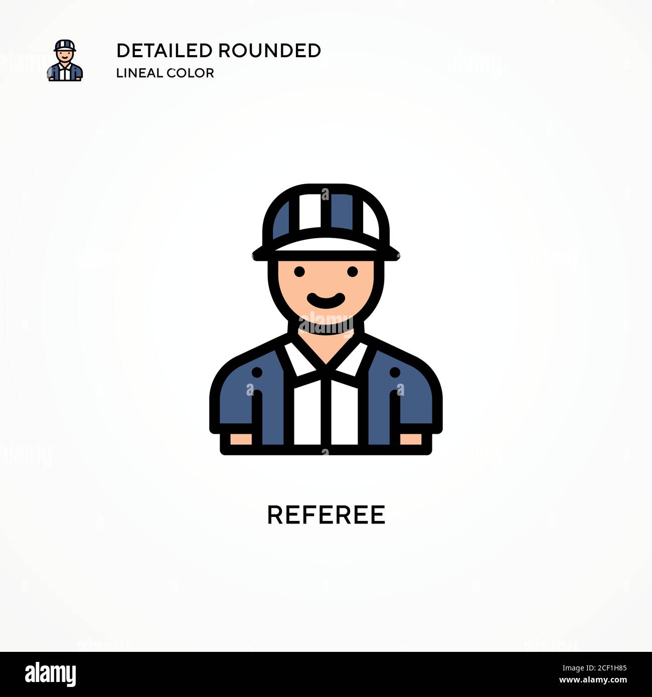 Referee vector icon. Modern vector illustration concepts. Easy to edit ...