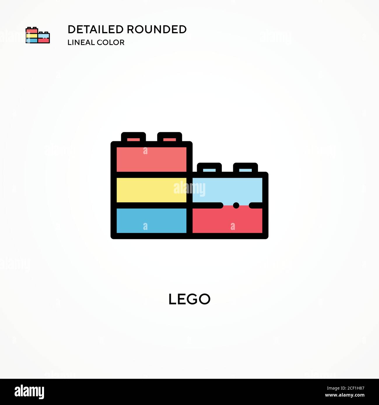 Lego block white background Stock Vector Images - Alamy