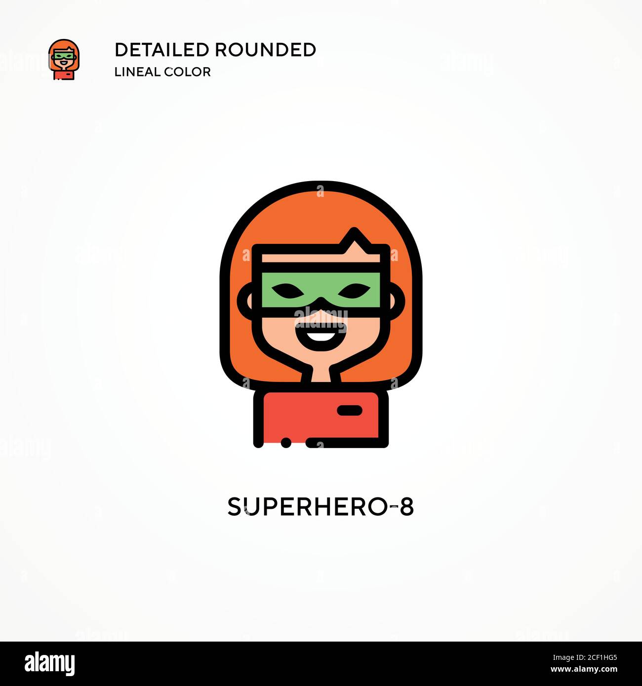 Superhero-8 vector icon. Modern vector illustration concepts. Easy to ...