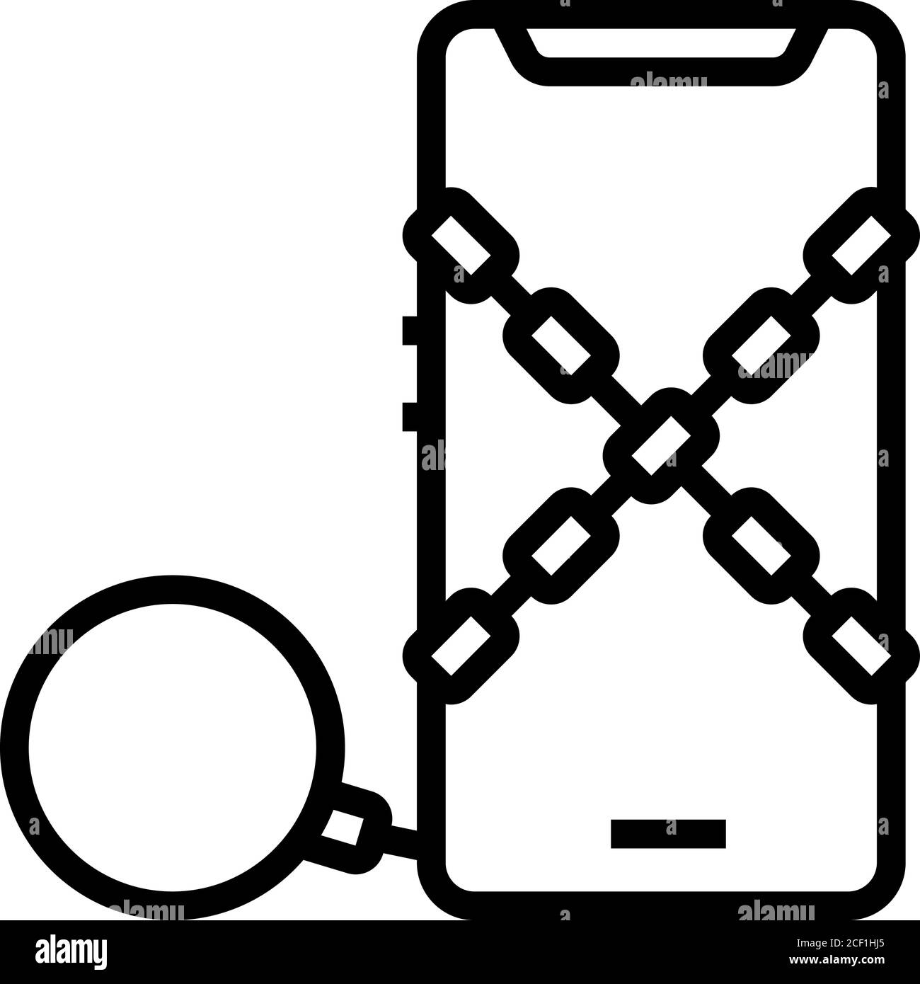 Mobile phone chain core line hi-res stock photography and images - Alamy