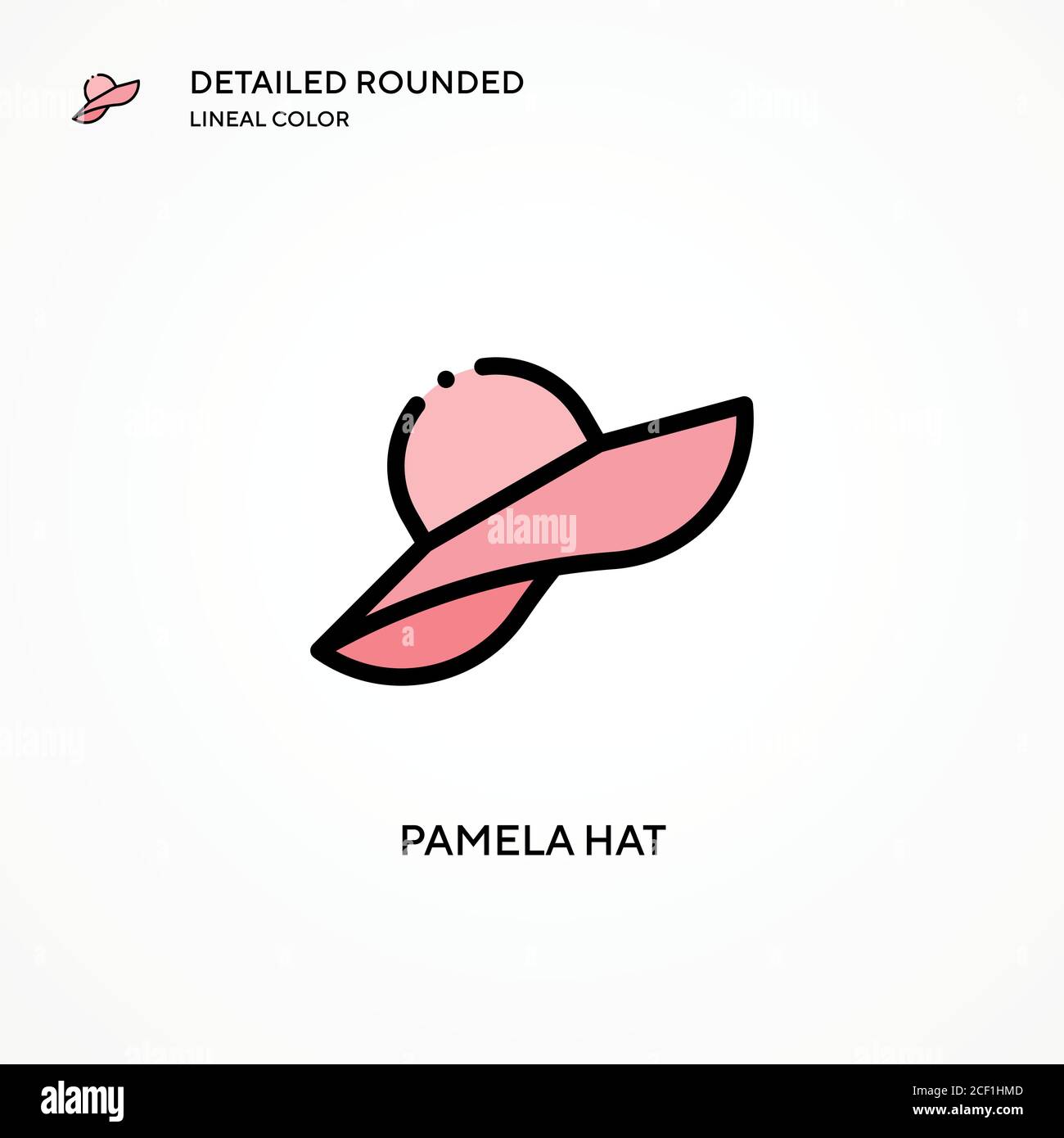 Pamela hat vector icon. Modern vector illustration concepts. Easy to ...