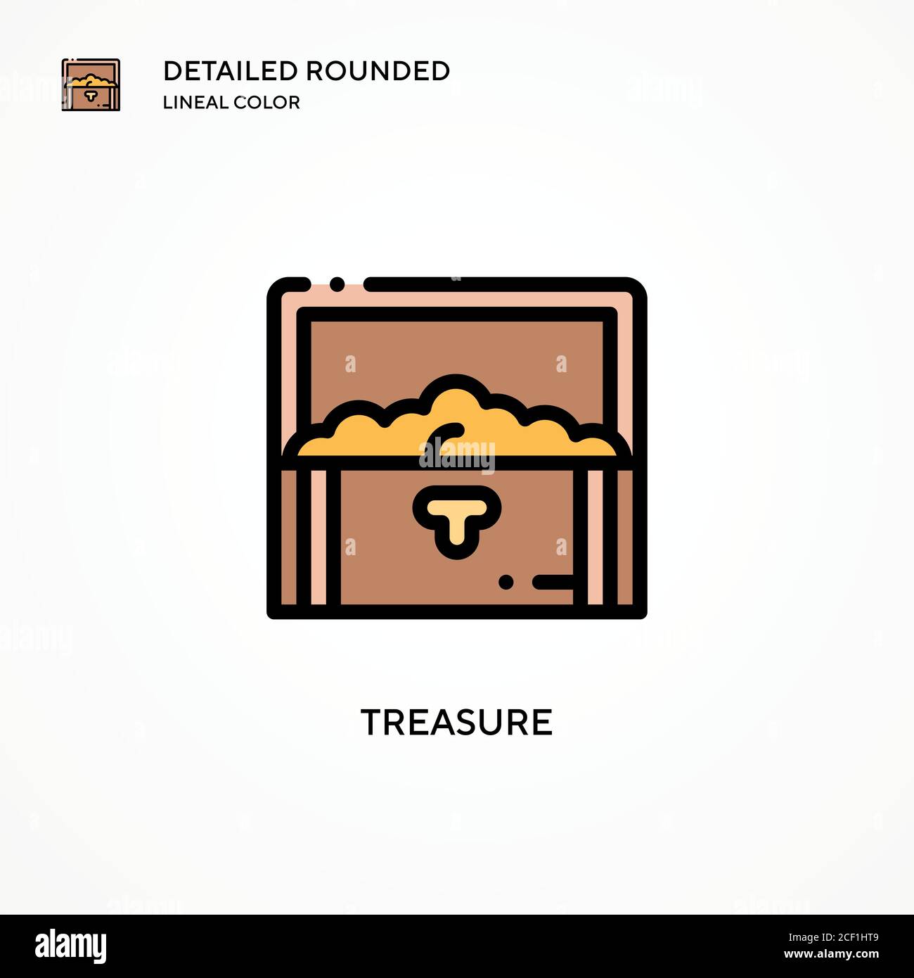 Treasure vector icon. Modern vector illustration concepts. Easy to edit ...