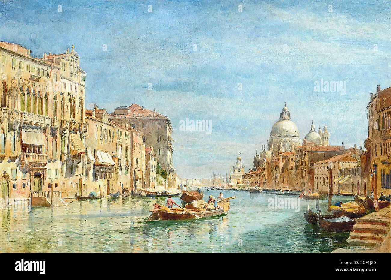 Goodall Edward Angelo - the Grand Canal Venice - British School - 19th ...