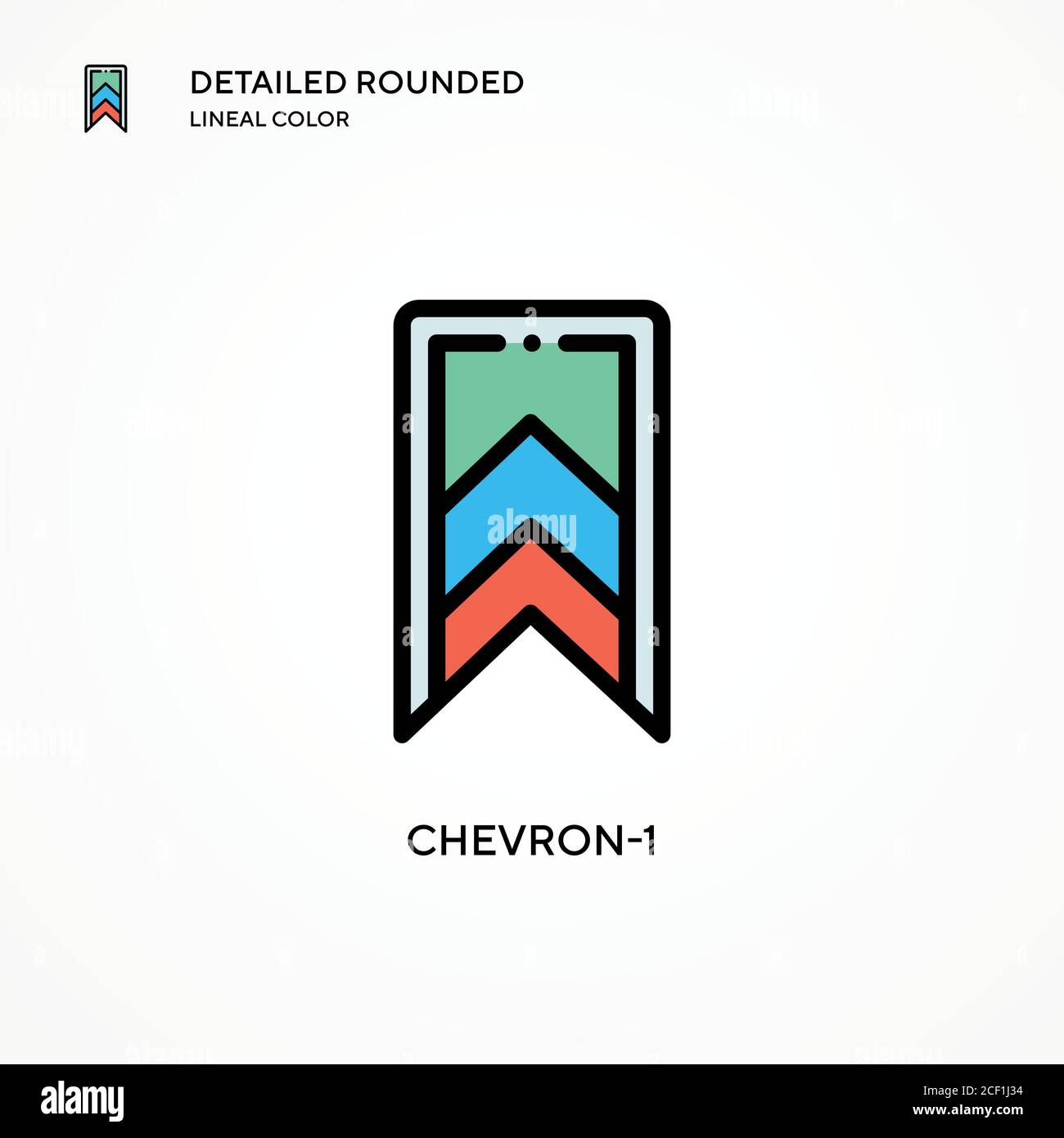 Chevron-1 vector icon. Modern vector illustration concepts. Easy to ...