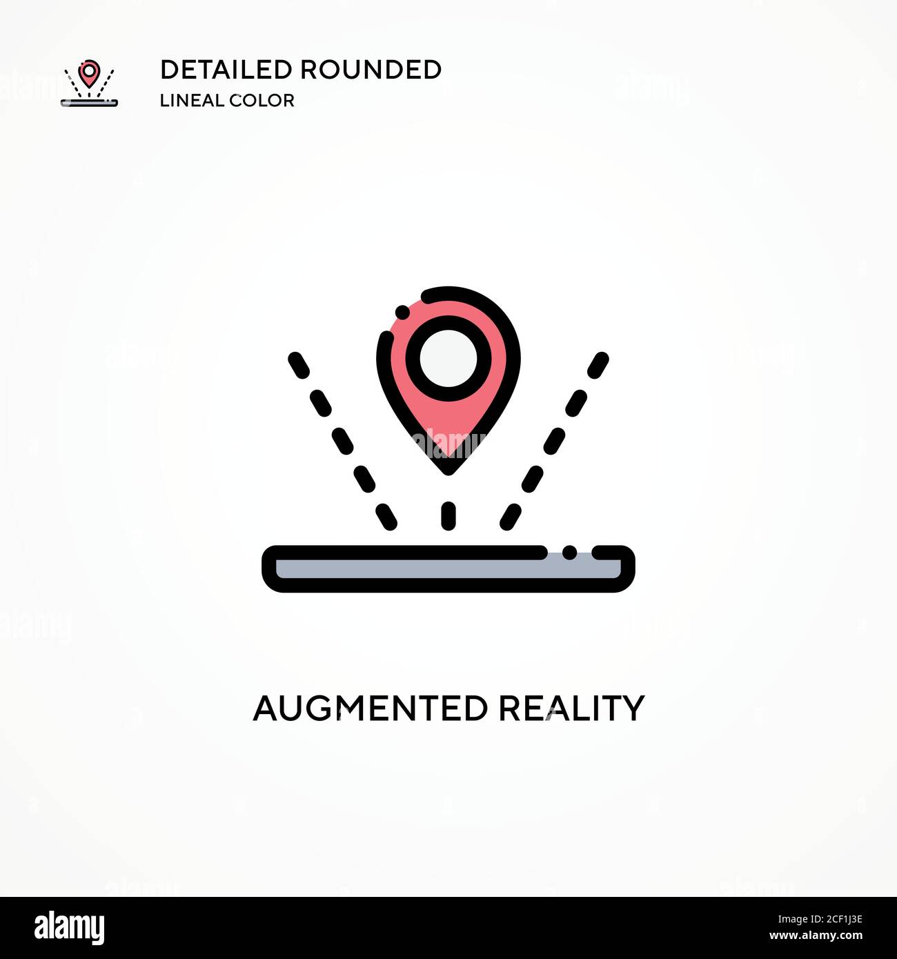 Augmented reality vector icon. Modern vector illustration concepts ...