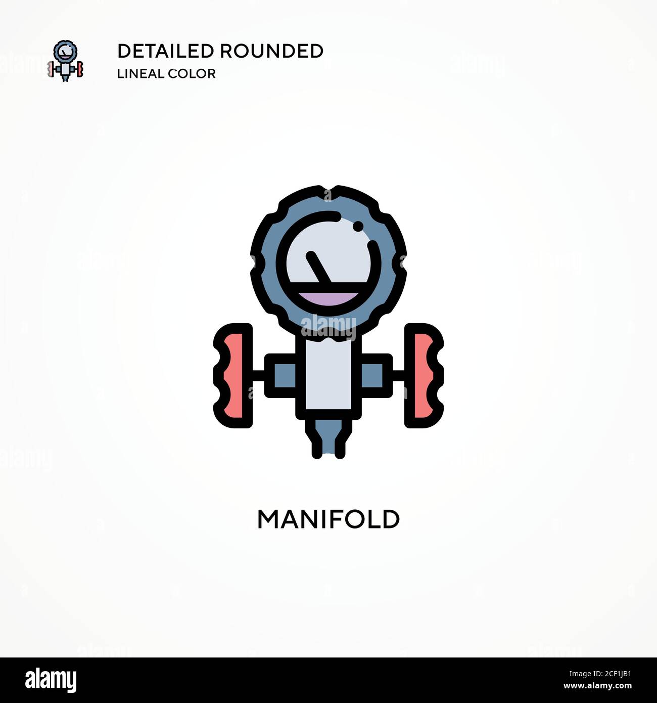 Manifold vector icon. Modern vector illustration concepts. Easy to edit ...