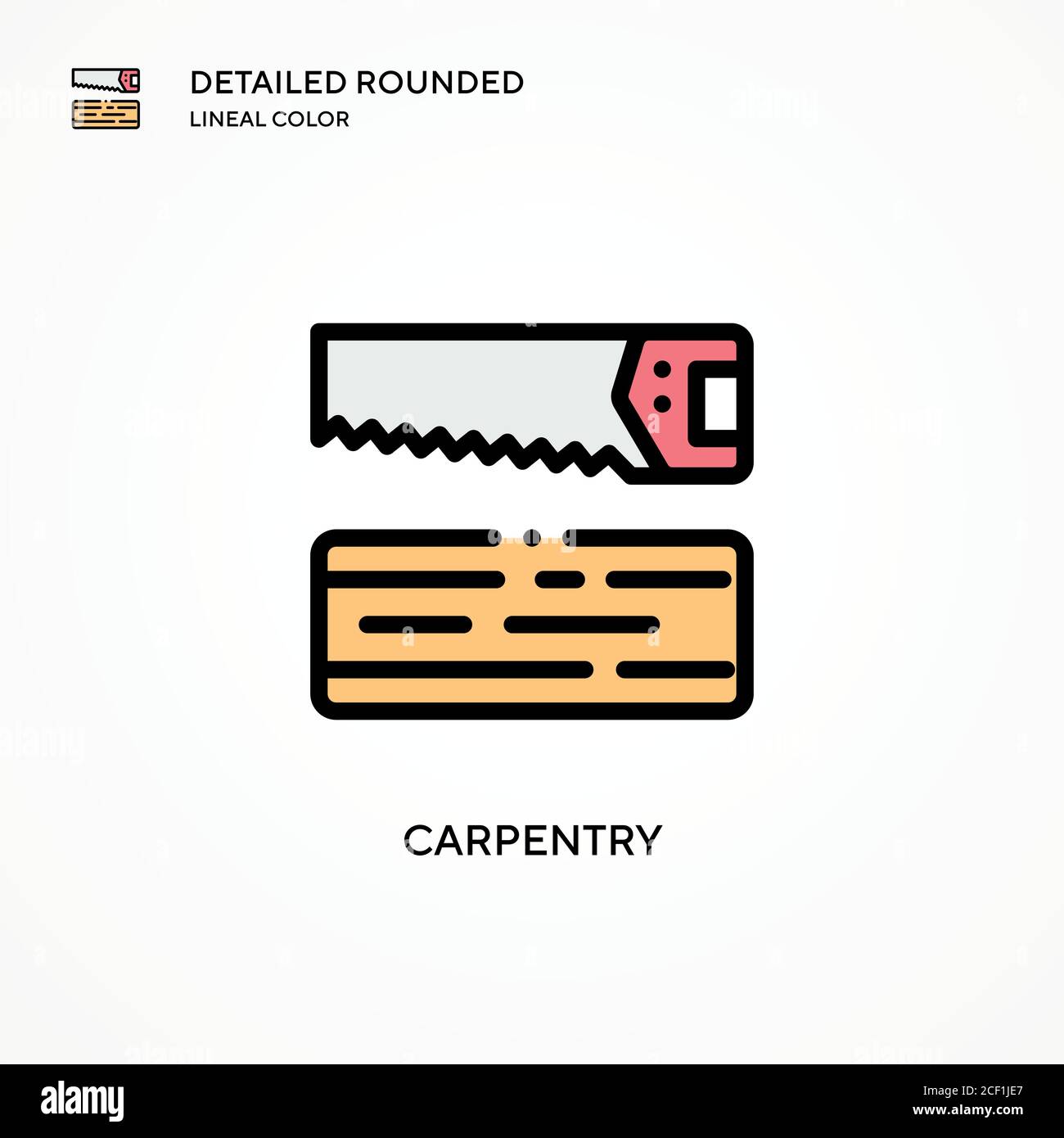 Carpentry vector icon. Modern vector illustration concepts. Easy to ...