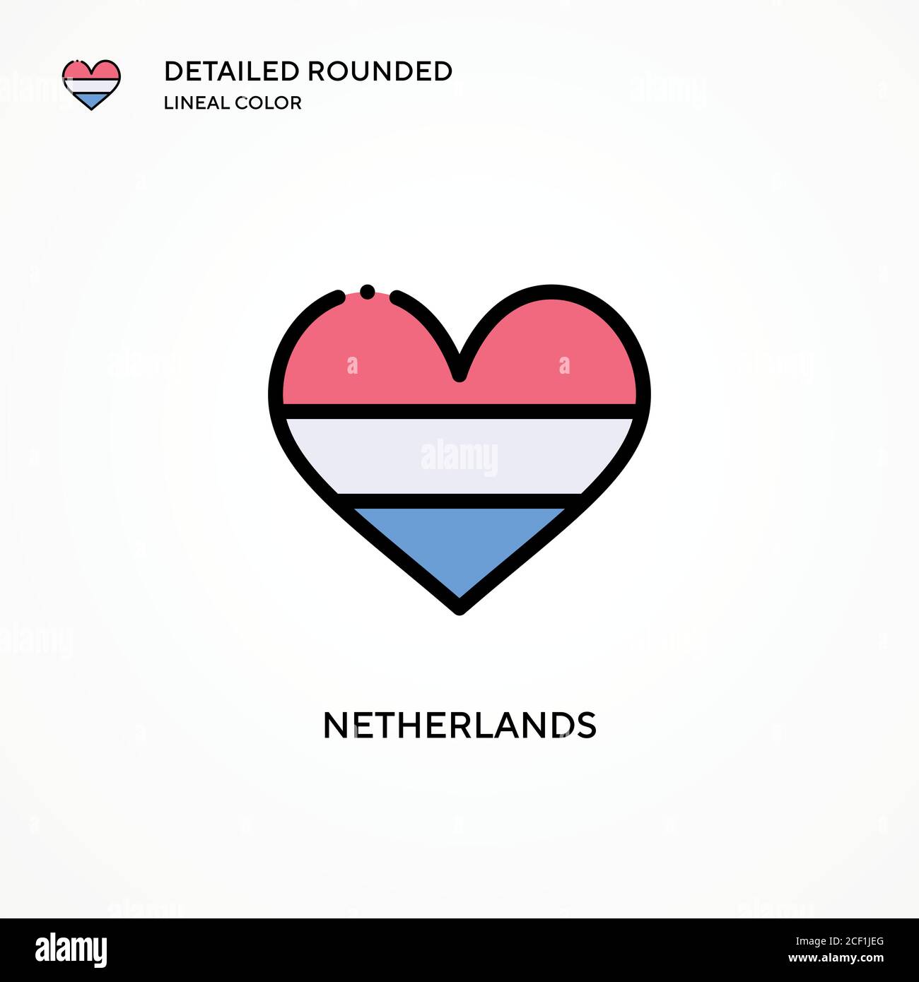Netherlands vector icon. Modern vector illustration concepts. Easy to ...