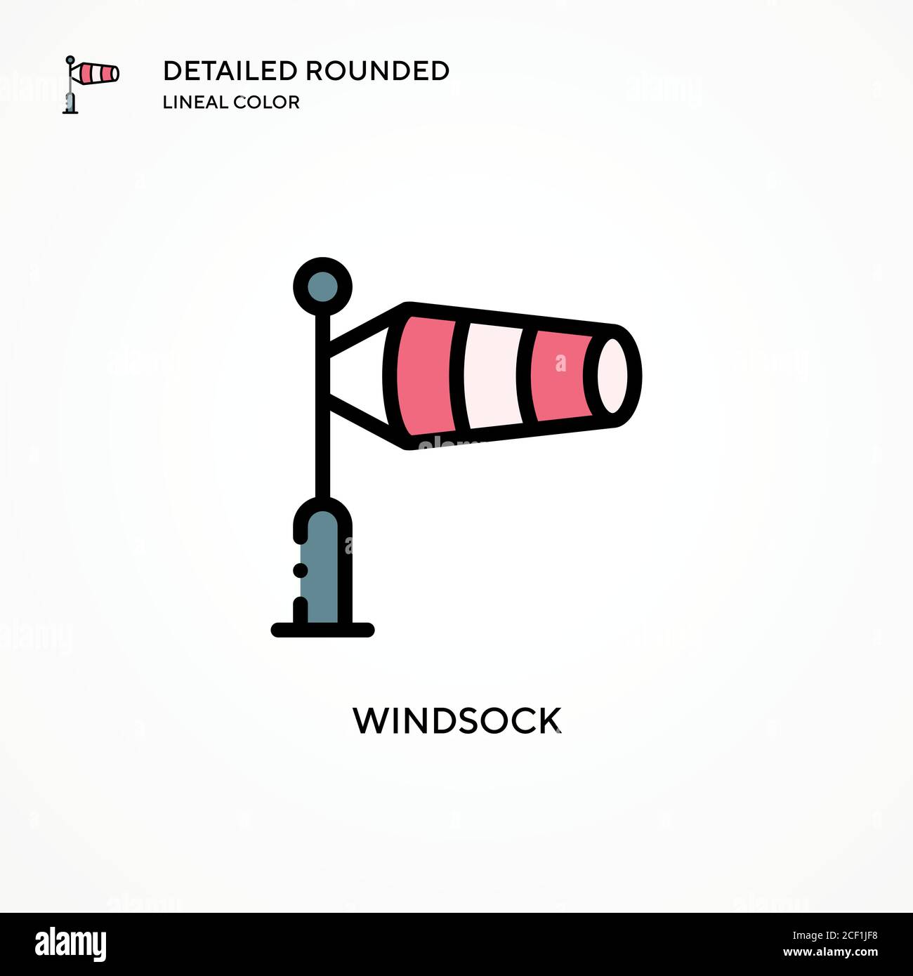 Windsock vector icon. Modern vector illustration concepts. Easy to edit ...