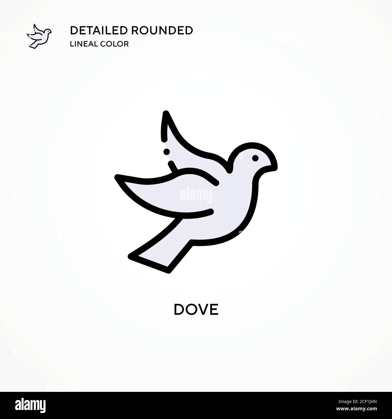 Dove vector icon. Modern vector illustration concepts. Easy to edit and ...