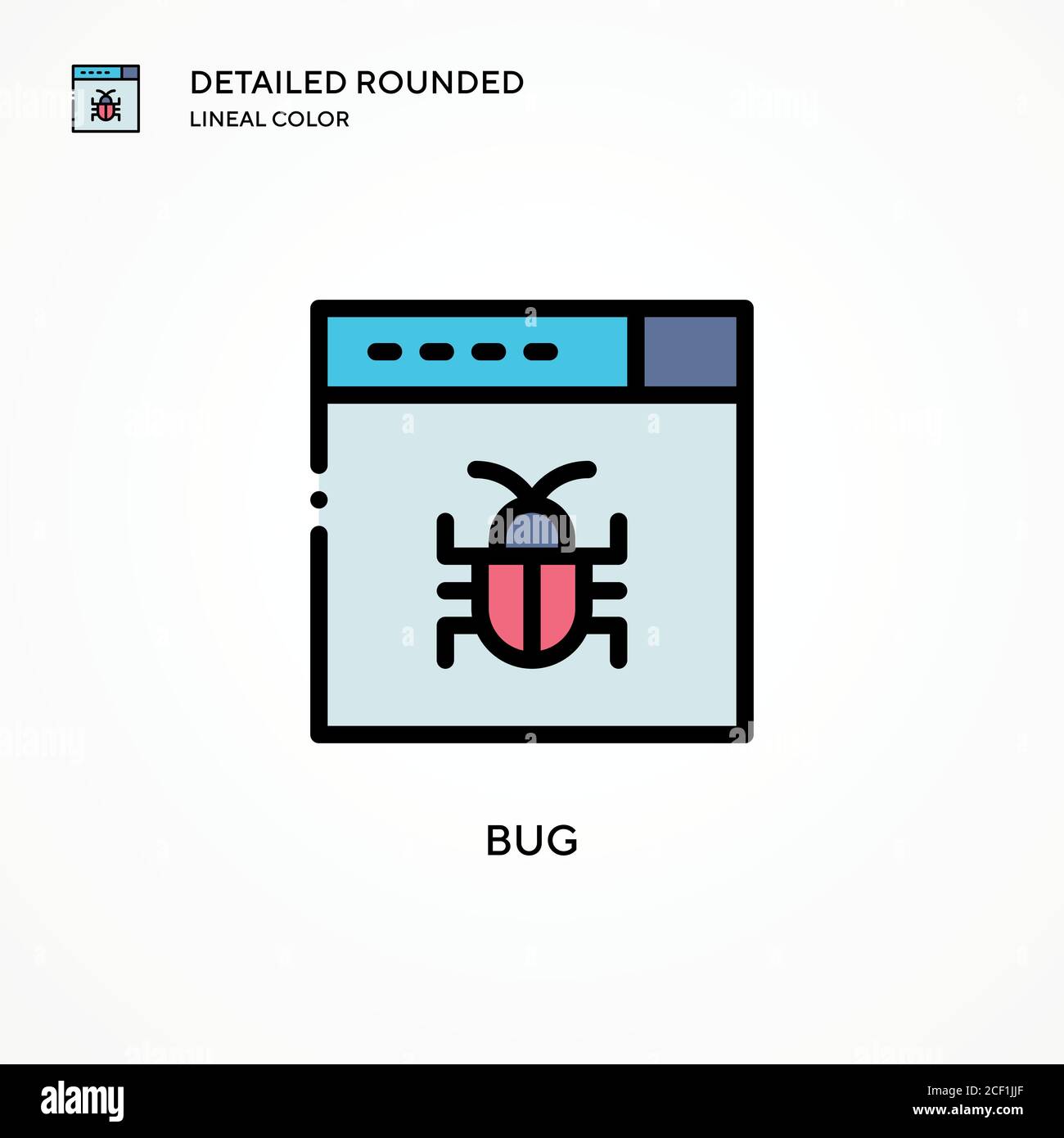 Bug vector icon. Modern vector illustration concepts. Easy to edit and ...