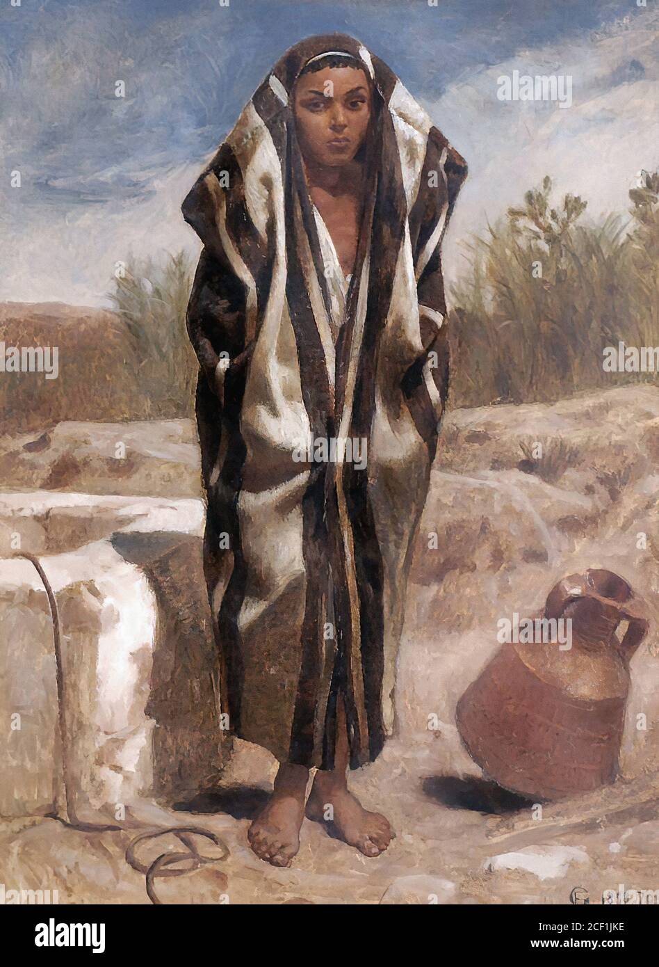 Goodall Frederick - Rebecca at the Well 1 - British School - 19th ...