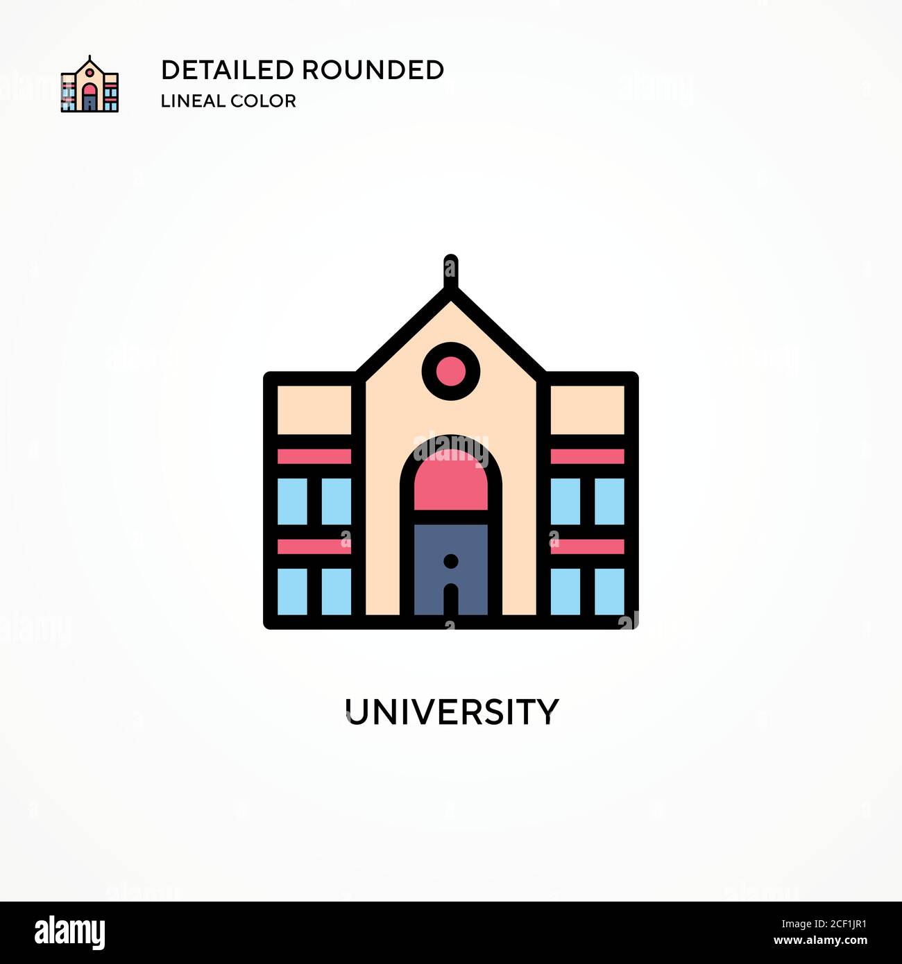 University vector icon. Modern vector illustration concepts. Easy to ...
