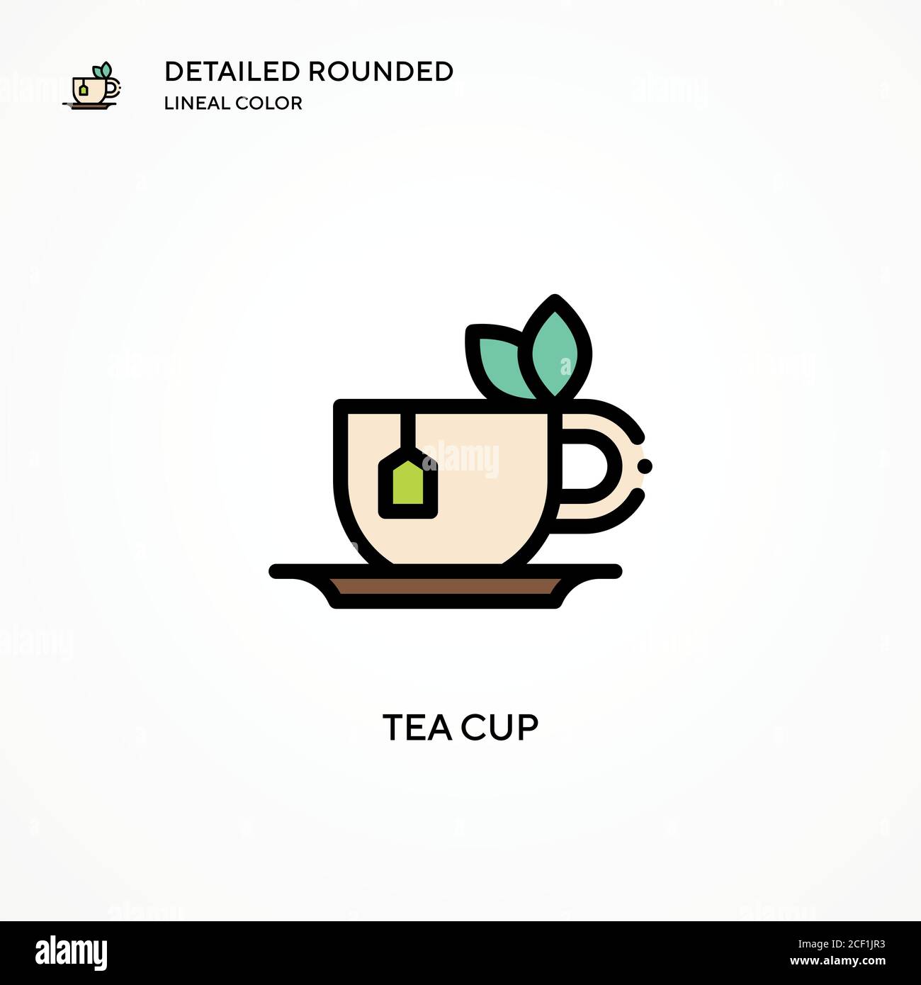Tea cup vector icon. Modern vector illustration concepts. Easy to edit ...