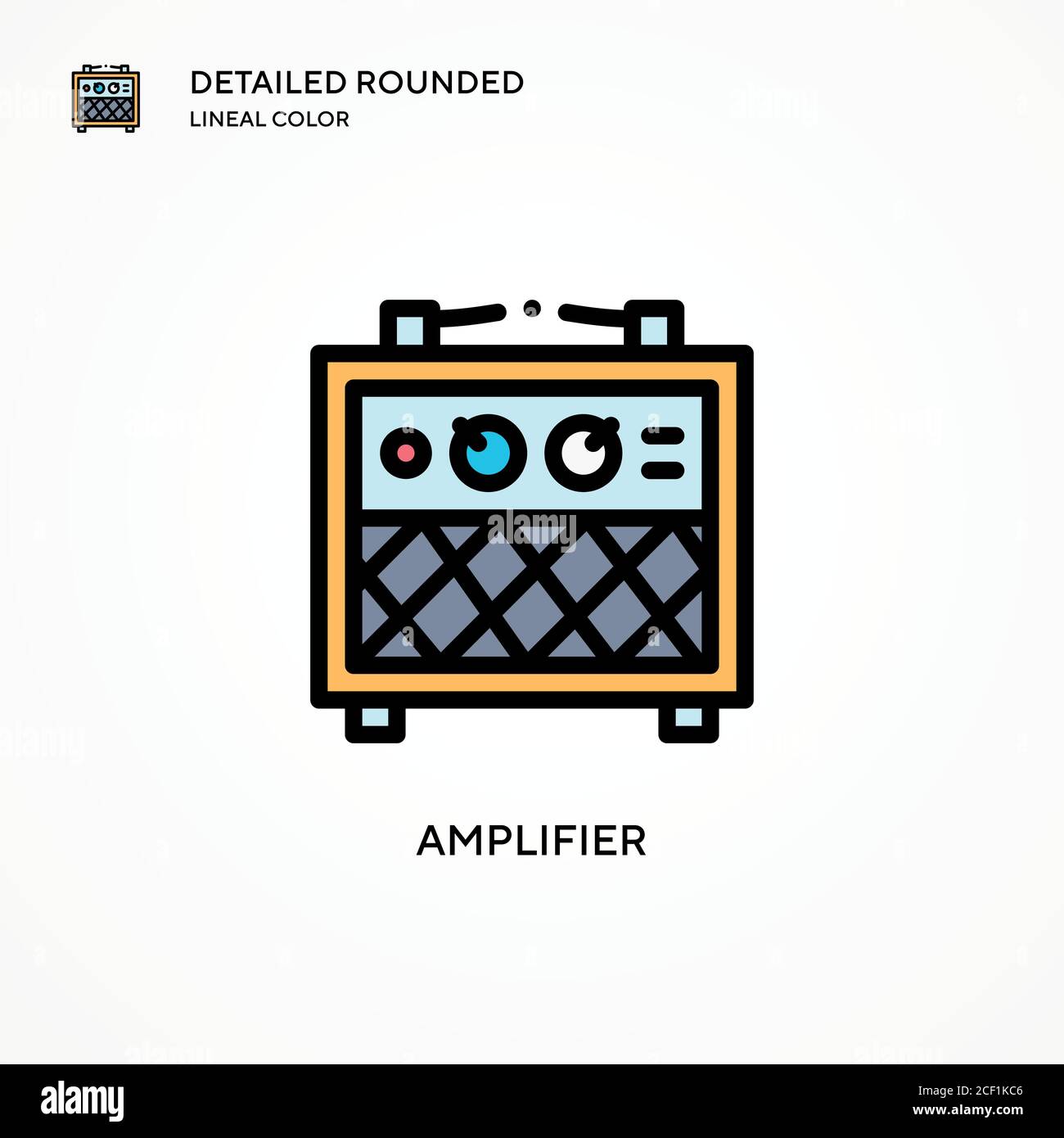 Amplifier vector icon. Modern vector illustration concepts. Easy to ...