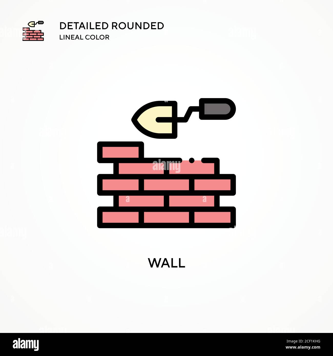 Wall vector icon. Modern vector illustration concepts. Easy to edit and ...