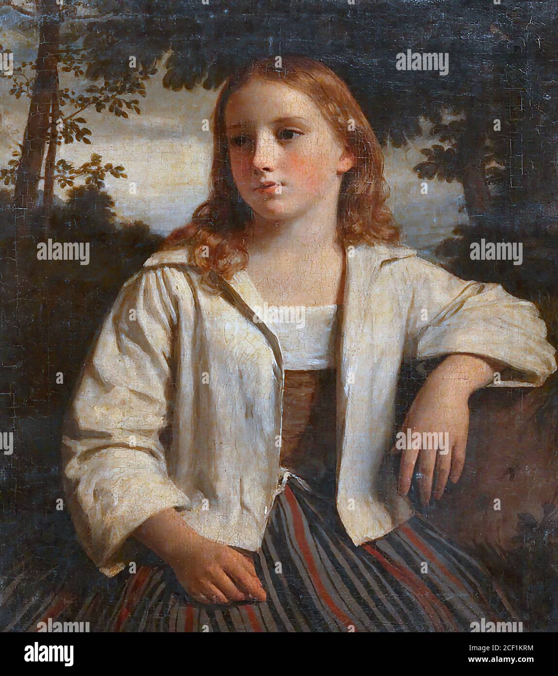 Graham-Gilbert John - Female Portrait - British School - 19th Century ...