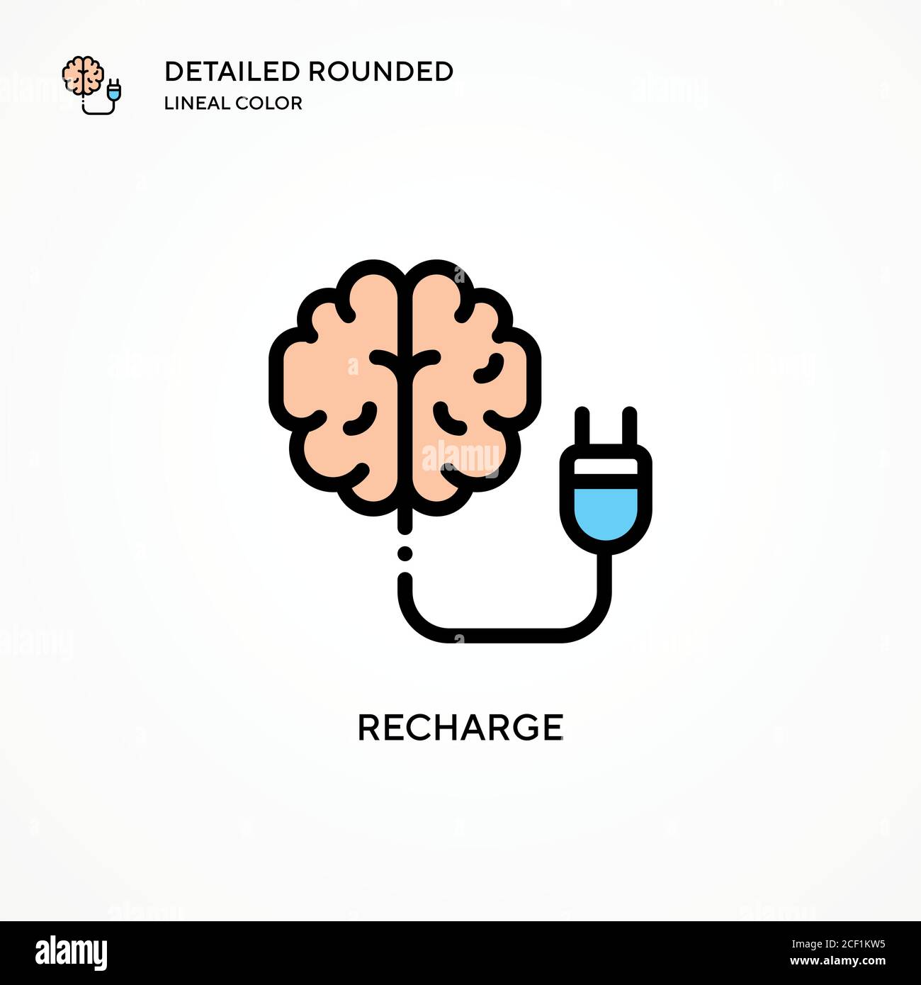 Recharge vector icon. Modern vector illustration concepts. Easy to edit ...