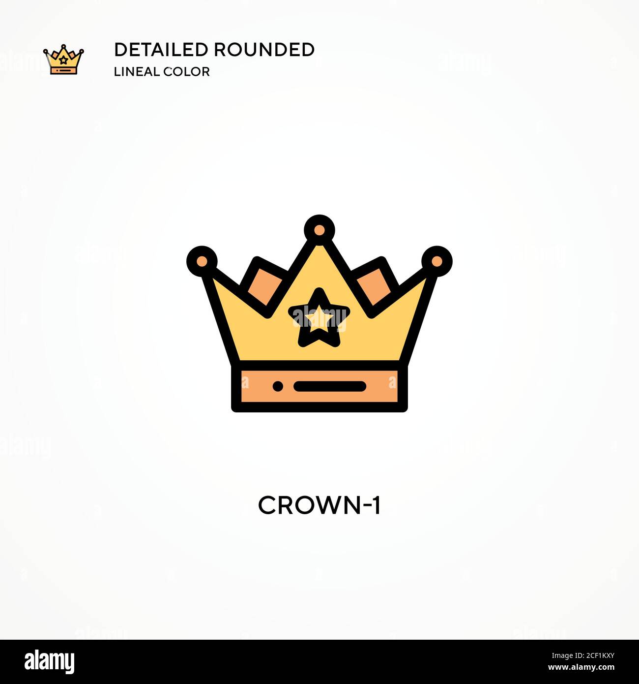 Crown-1 vector icon. Modern vector illustration concepts. Easy to edit ...